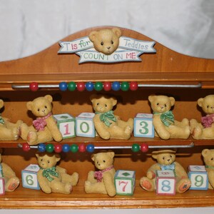 Vintage Cherished Teddies "count on Me" Teddy Bears With Numbered ...