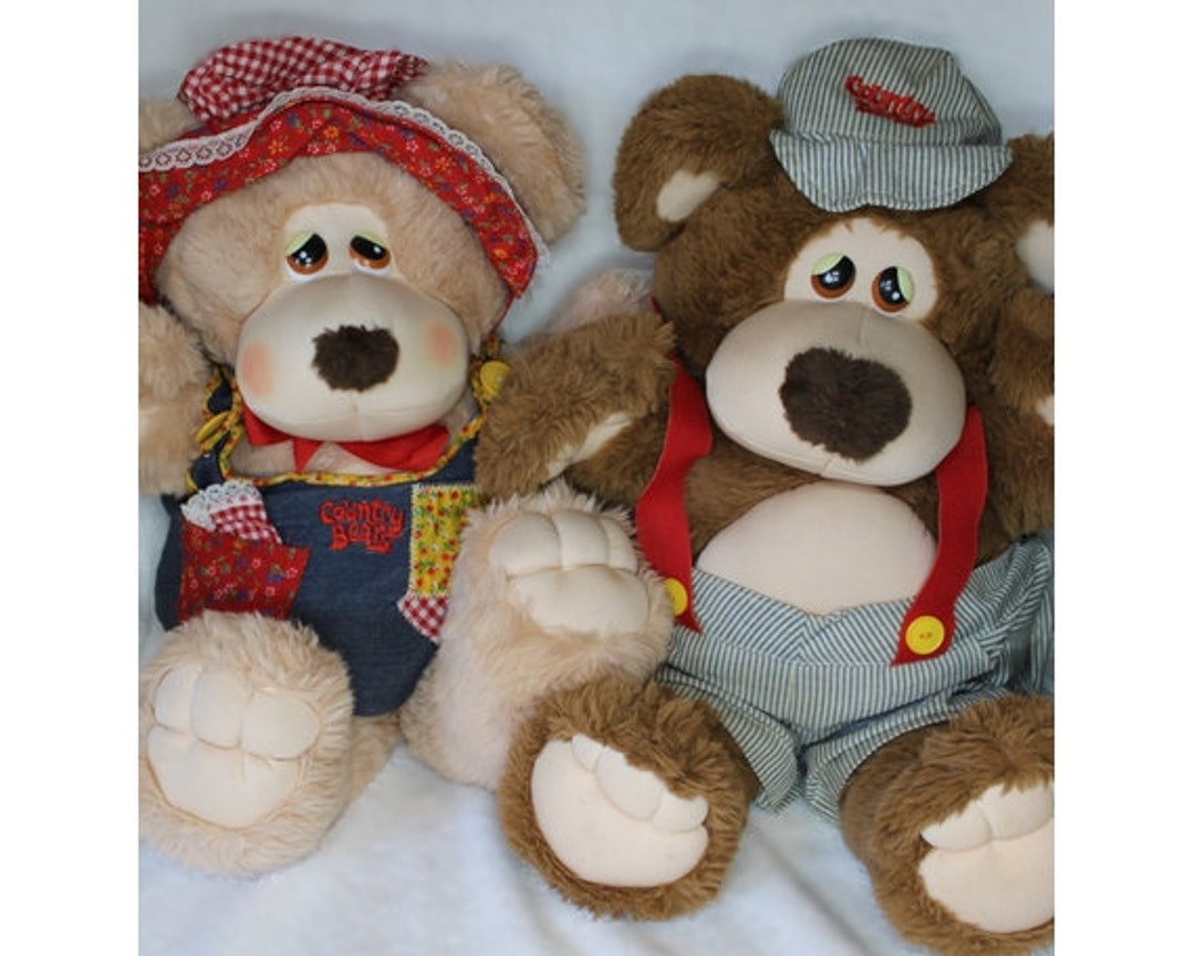 Disney 1985 Vintage Cuddlin' Country Bears Mary Lou and Rufus 20 Plush ...