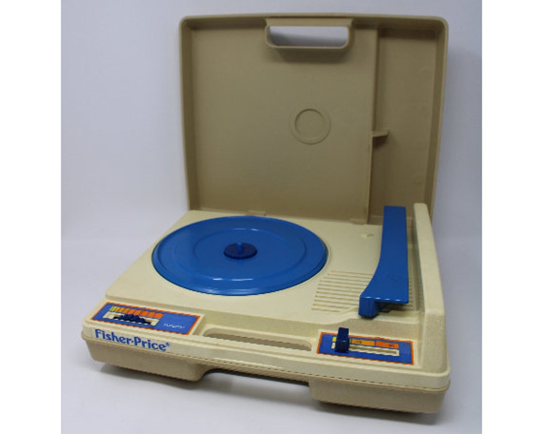 Vintage 1978 Fisher Price Record Player - 2 Speed 33" and 44" - Fisher-price Hard Case Child's ...