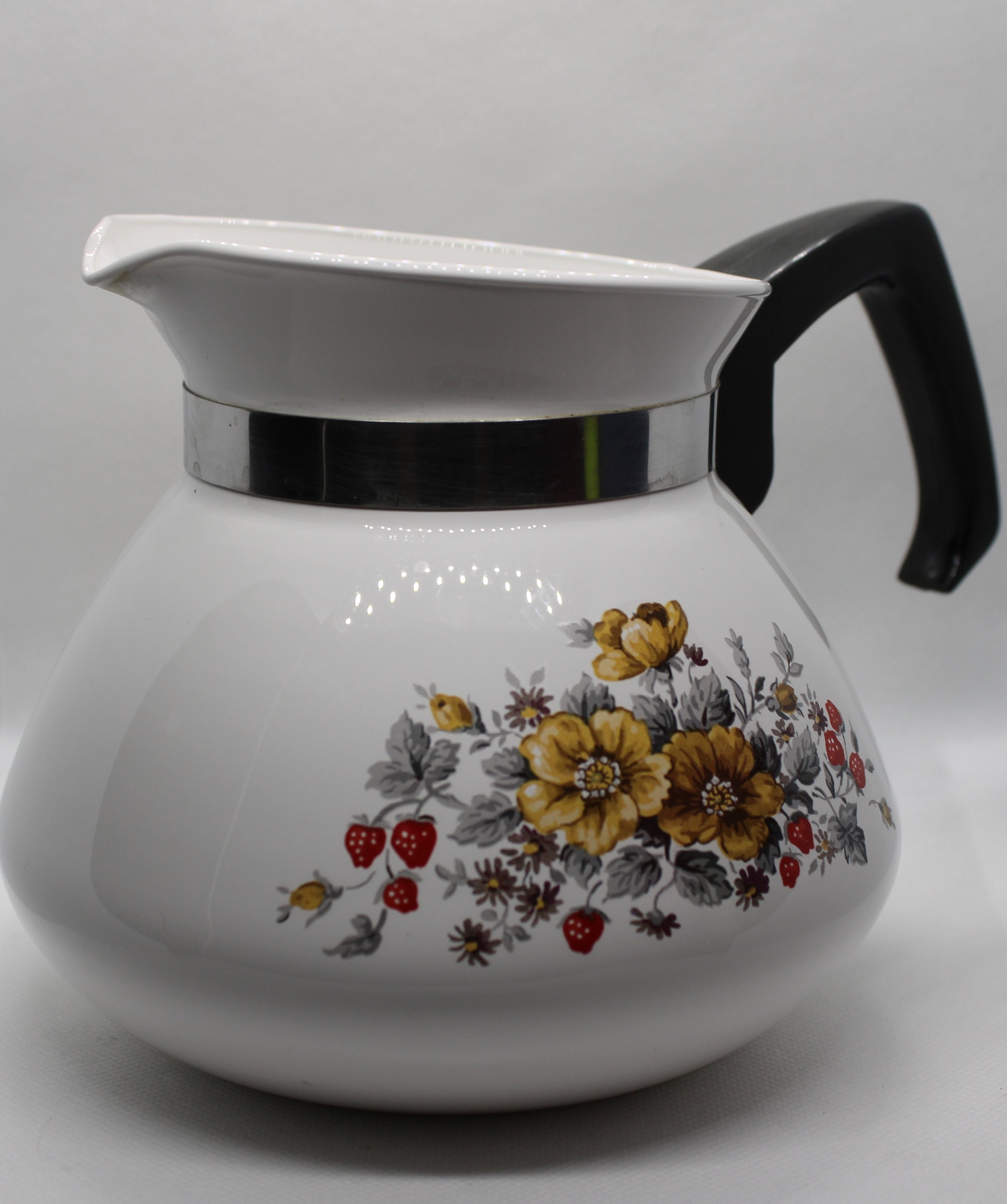 Vintage Corning Ware Bantry Garden of Teapots 6 Cup Teapot Floral ...