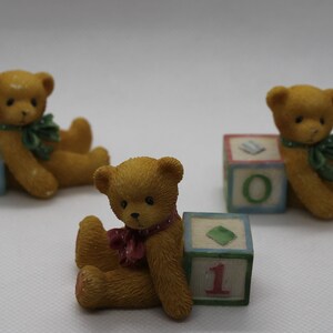 Vintage Cherished Teddies "count on Me" Teddy Bears With Numbered ...