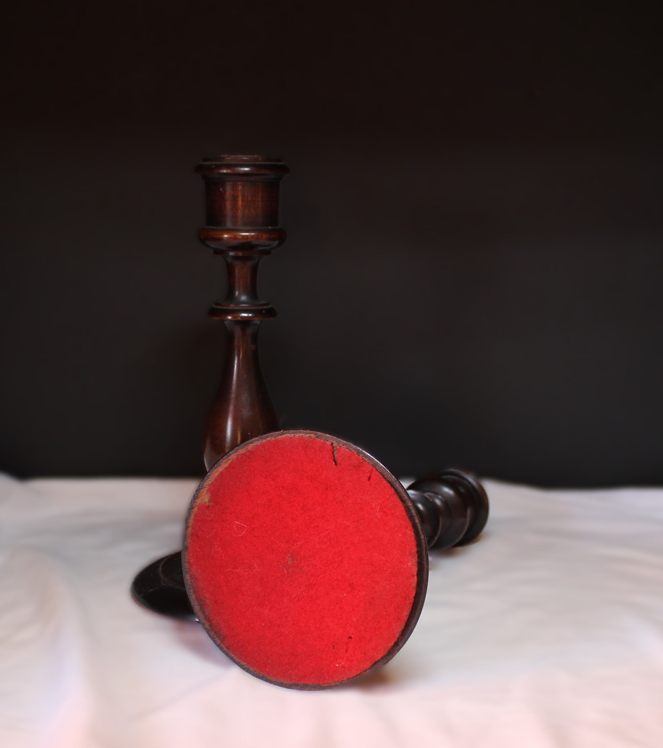 Vintage Turned Wood Candlestick Holders 9 Tall Set of 2 - Etsy