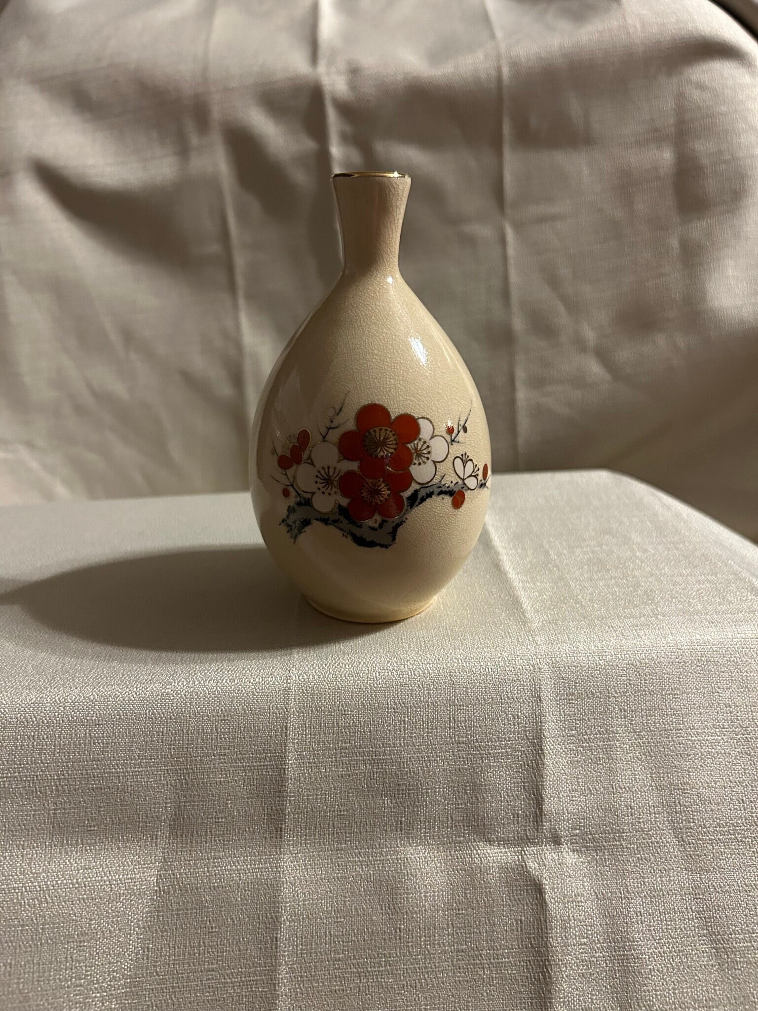 Vintage Mid Century Modern Satsuma Japanese Bud Vase With - Etsy