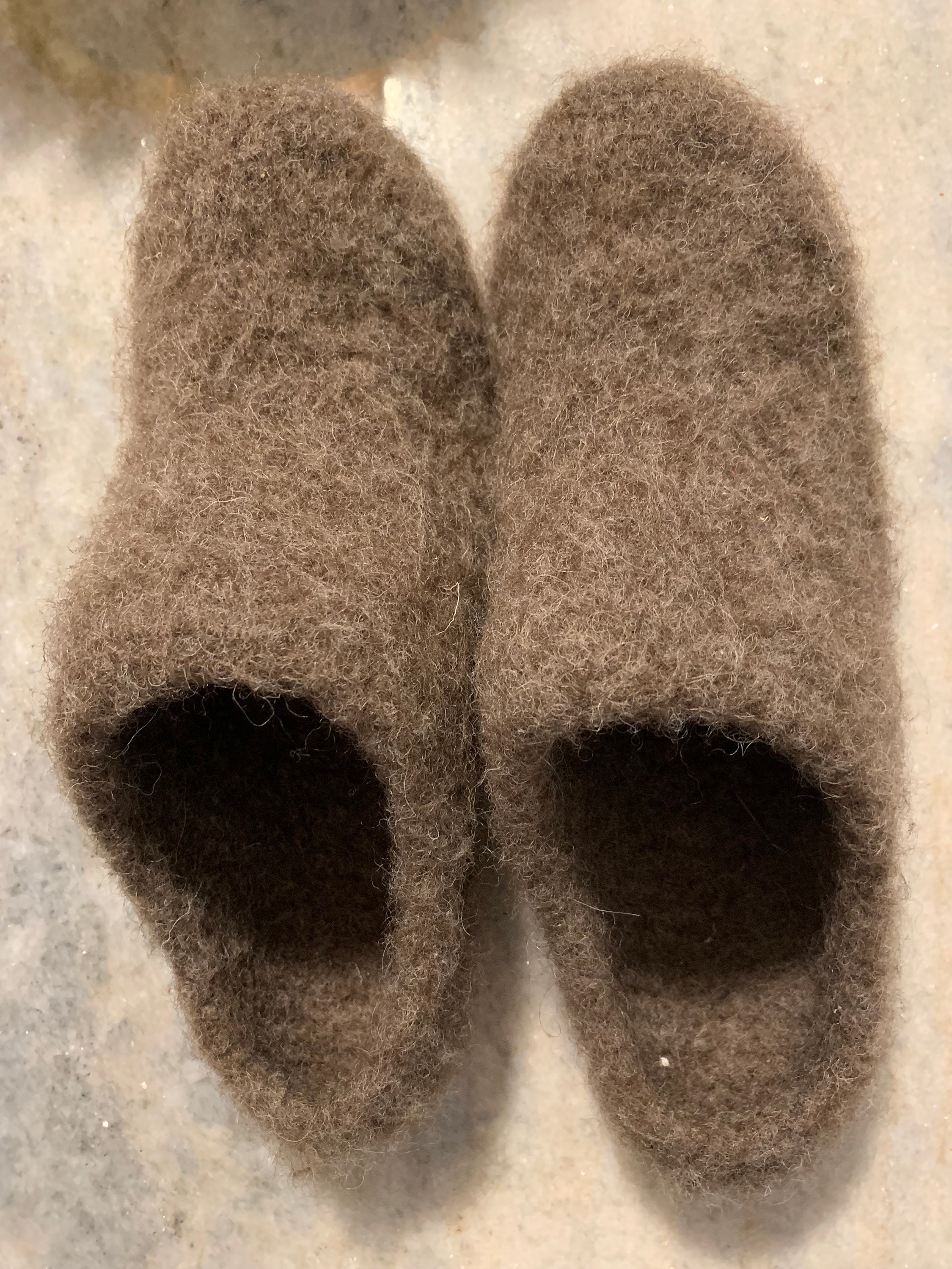 Felted Scuff Slippers - Etsy