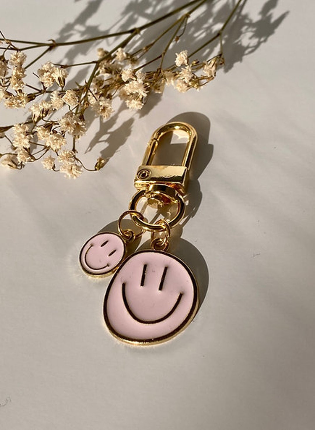 Keychain smiley - Etsy