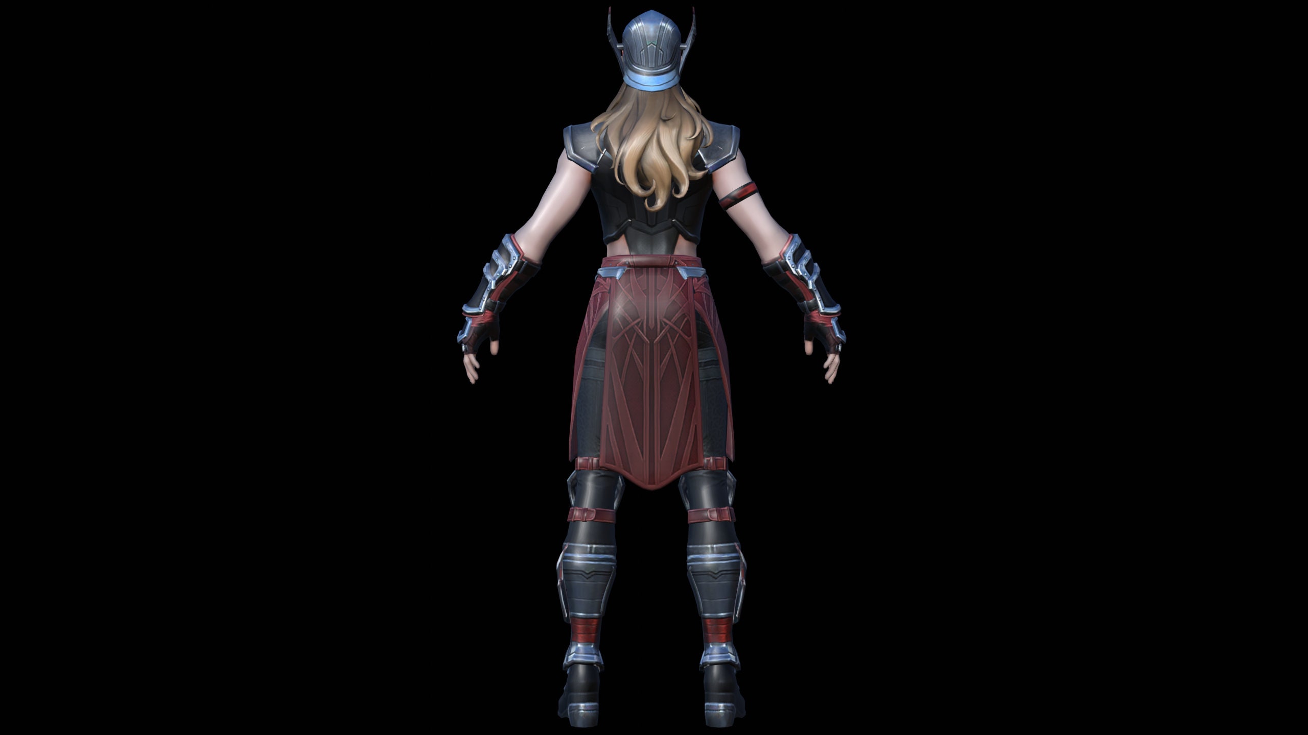 Mighty Thor Full Armor + Helmet + Hammer - Jane Foster Full Body Armor ...