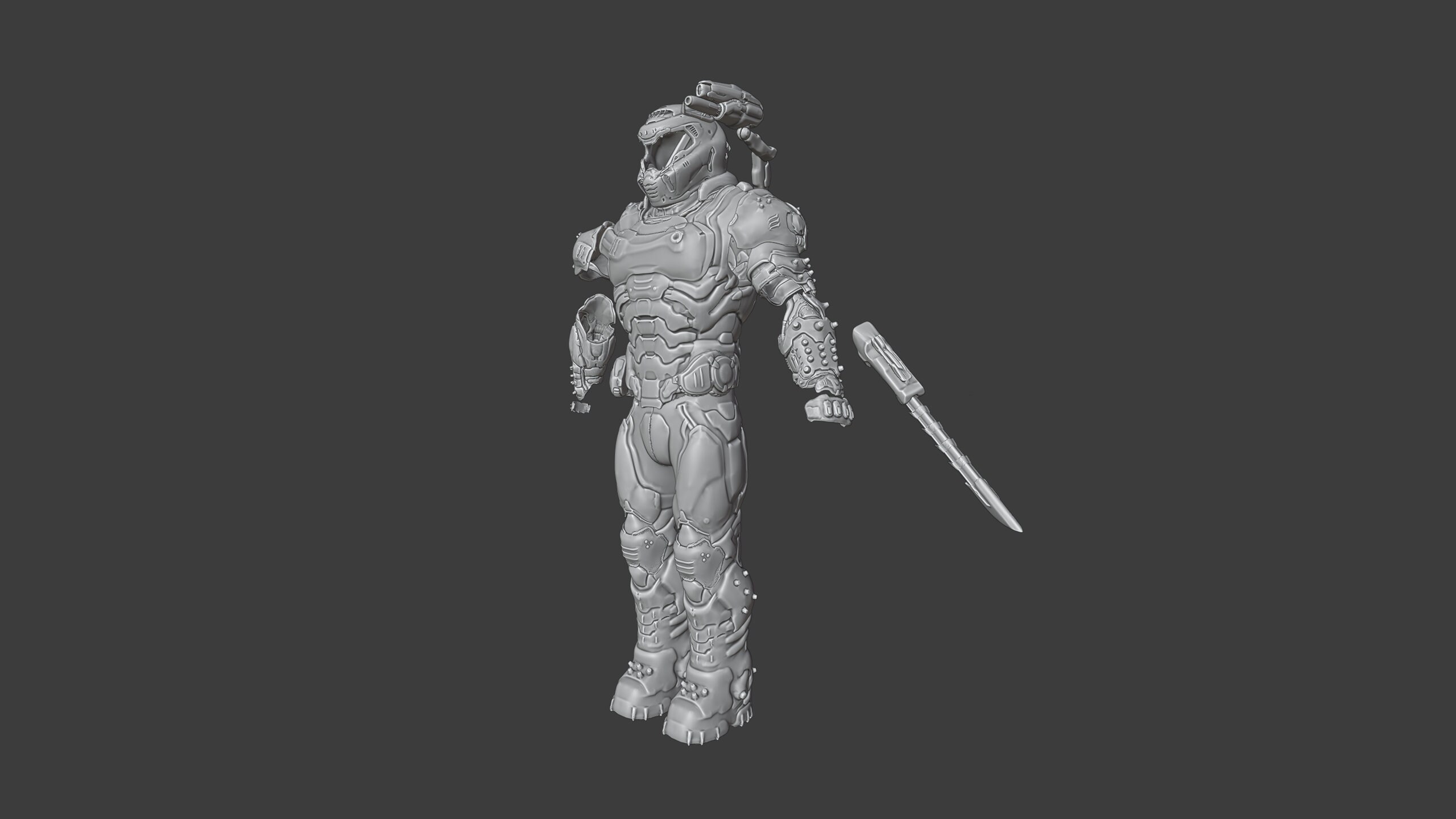 Doom Slayer Doomguy Wearable 3D Model Doom Eternal | Etsy España