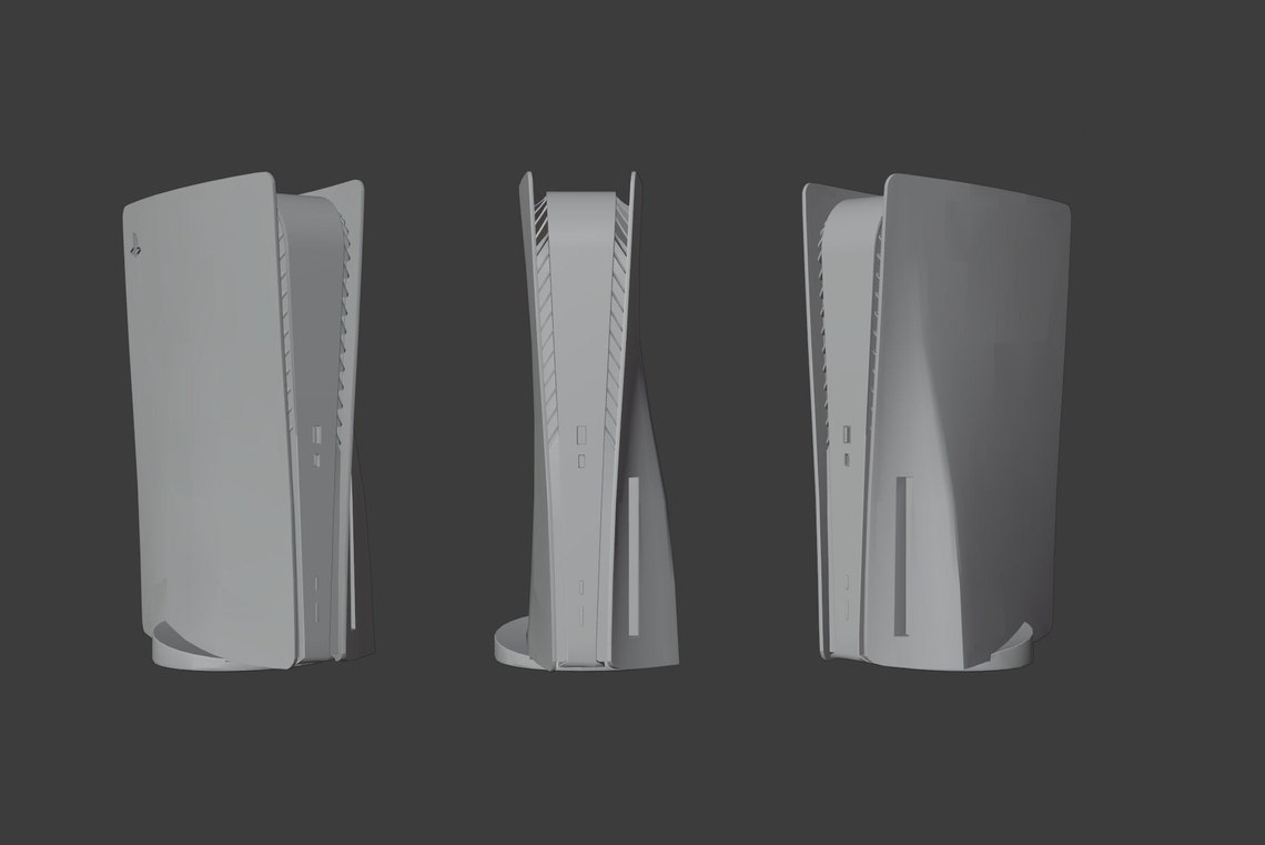 Playstation 5 Model 3D Print File - PS5 3D Print File (standart Edition ...