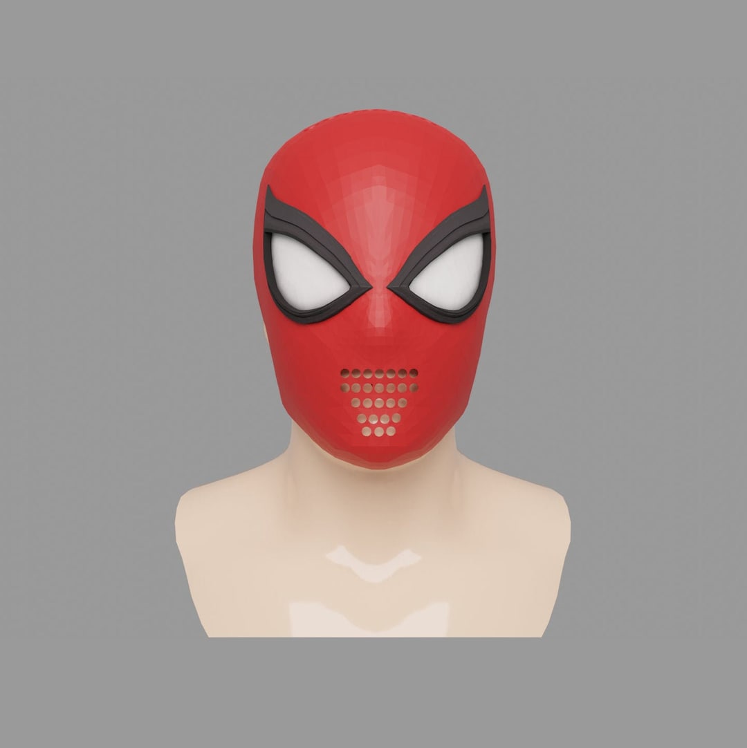 PS4 Marvel's Spider-man Advanced Suit Faceshell 3D Print -STL File- 3D ...