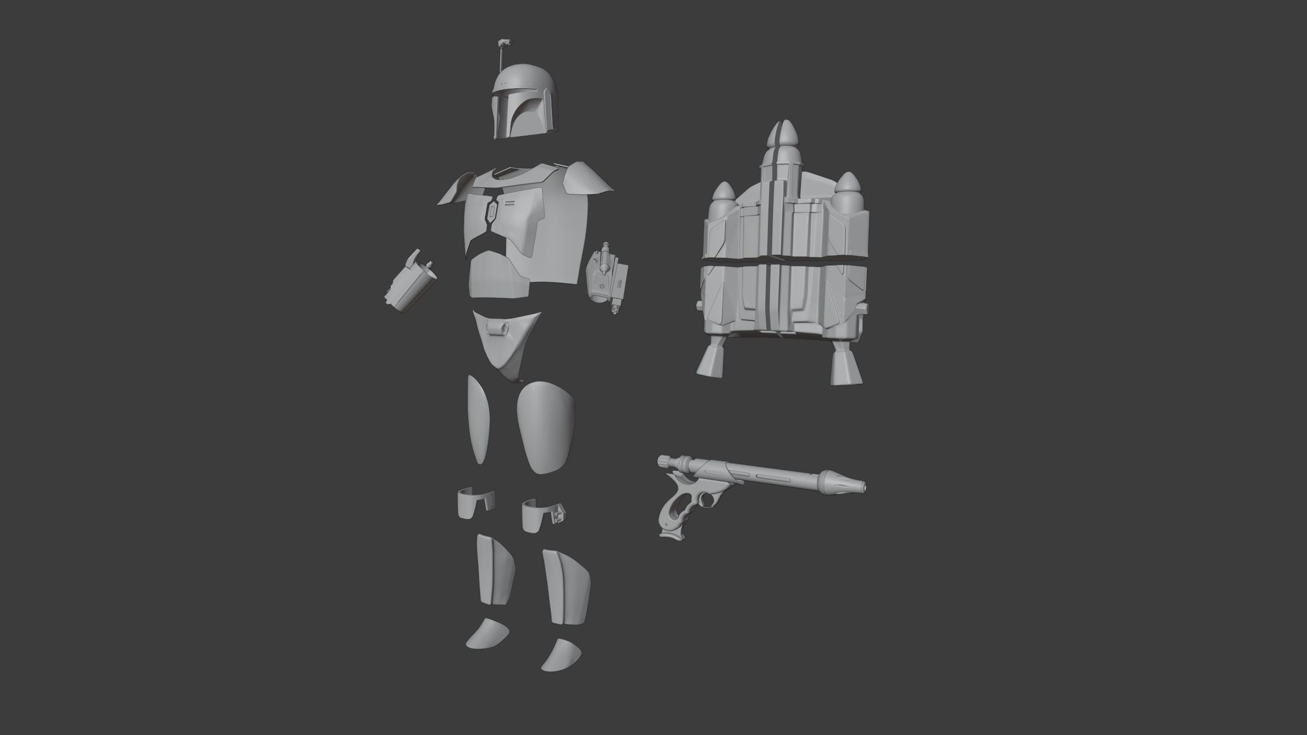 Jango Fett Wearable Armor Kit and Jetpack - the Mandalorian Season 2 ...