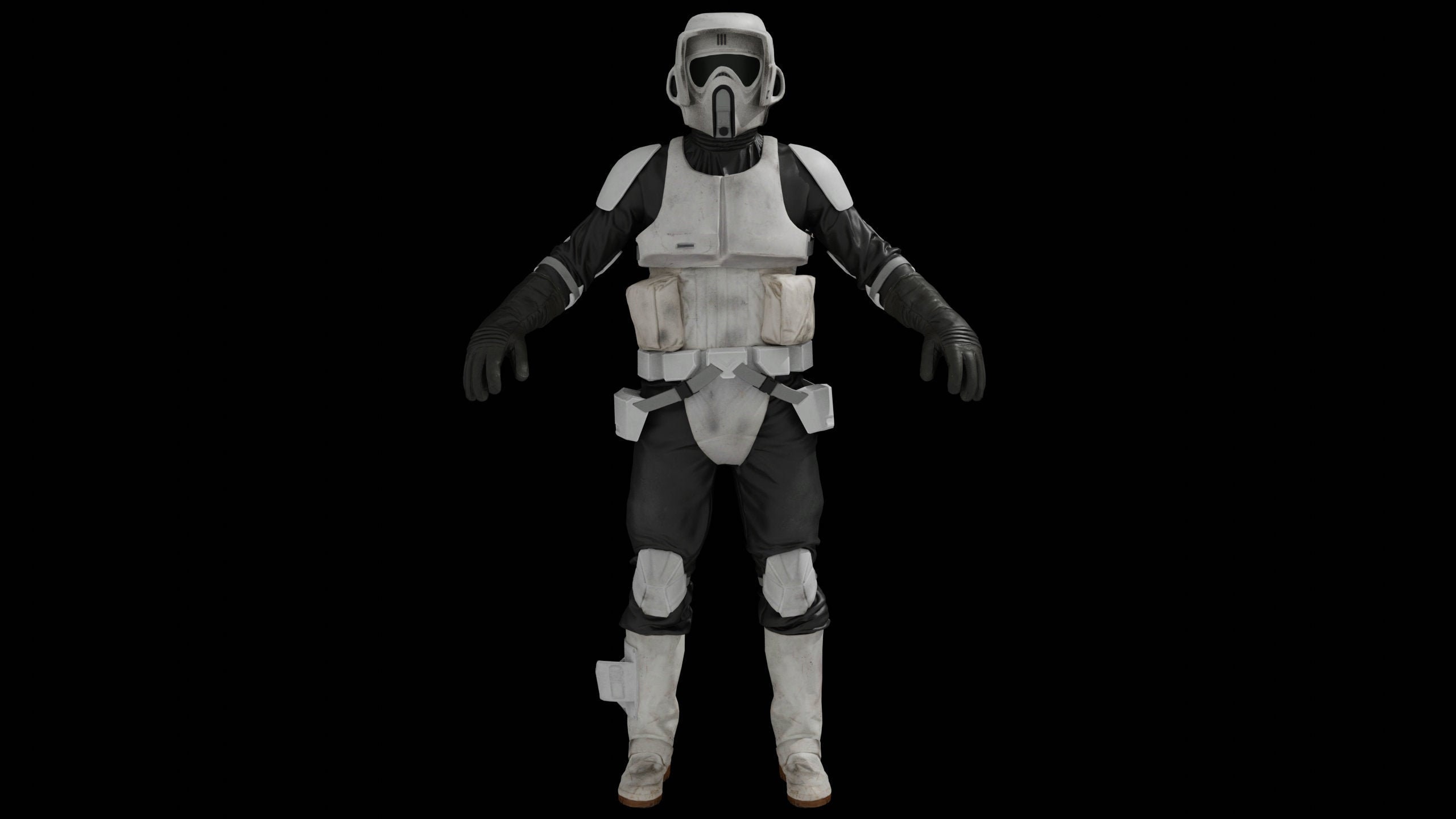 Scout Trooper Wearable Armor Kit + Helmet - Star Wars - 3D Model - STL ...