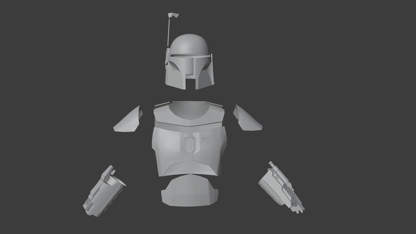 Jango Fett Wearable Armor Kit and Jetpack - the Mandalorian Season 2 ...