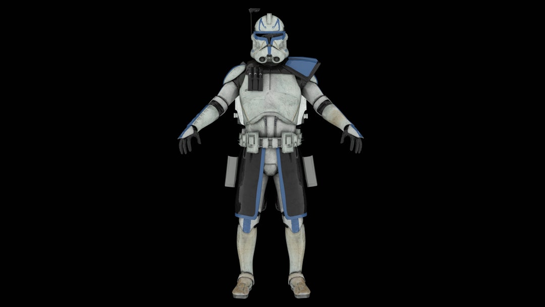 Captain Rex Phase 2 Wearable Armor, Helmet and Jetpack - 3D Model - STL ...