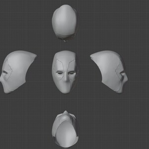 Deadpool Faceshell-mask Movie Version 3D Print File-ryan Reynolds- - Etsy