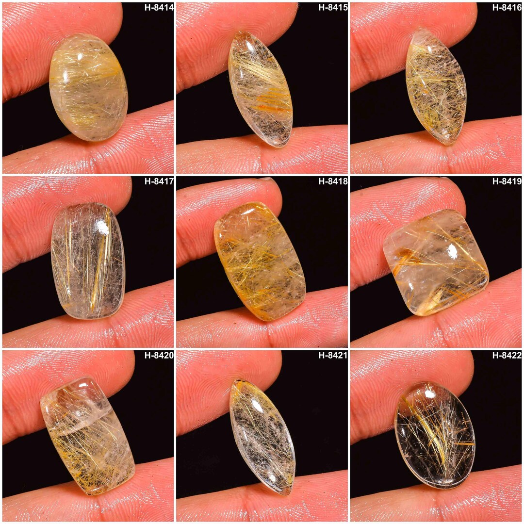 Stunning Golden Rutile Quartz Top Grade Quality 100% Natural Golden ...