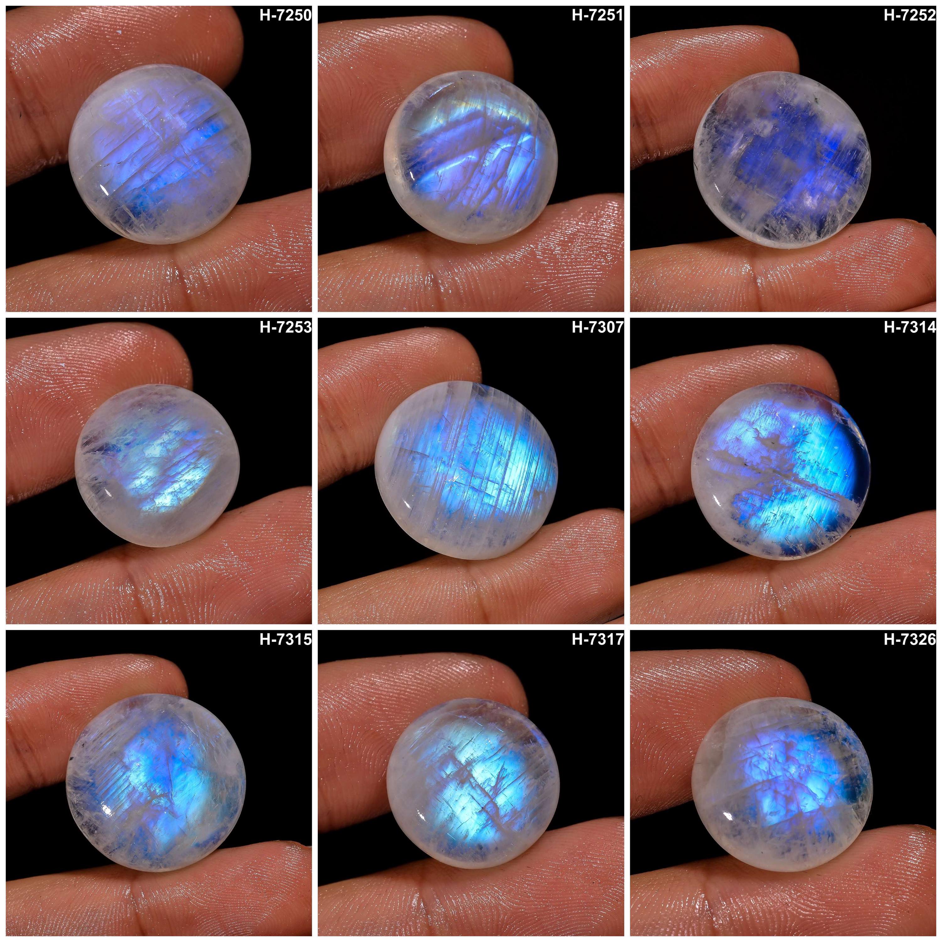 Genuine Rainbow Moonstone Top Grade Quality 100% Natural Rainbow ...