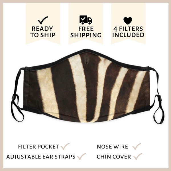 Zebra Mask - Etsy