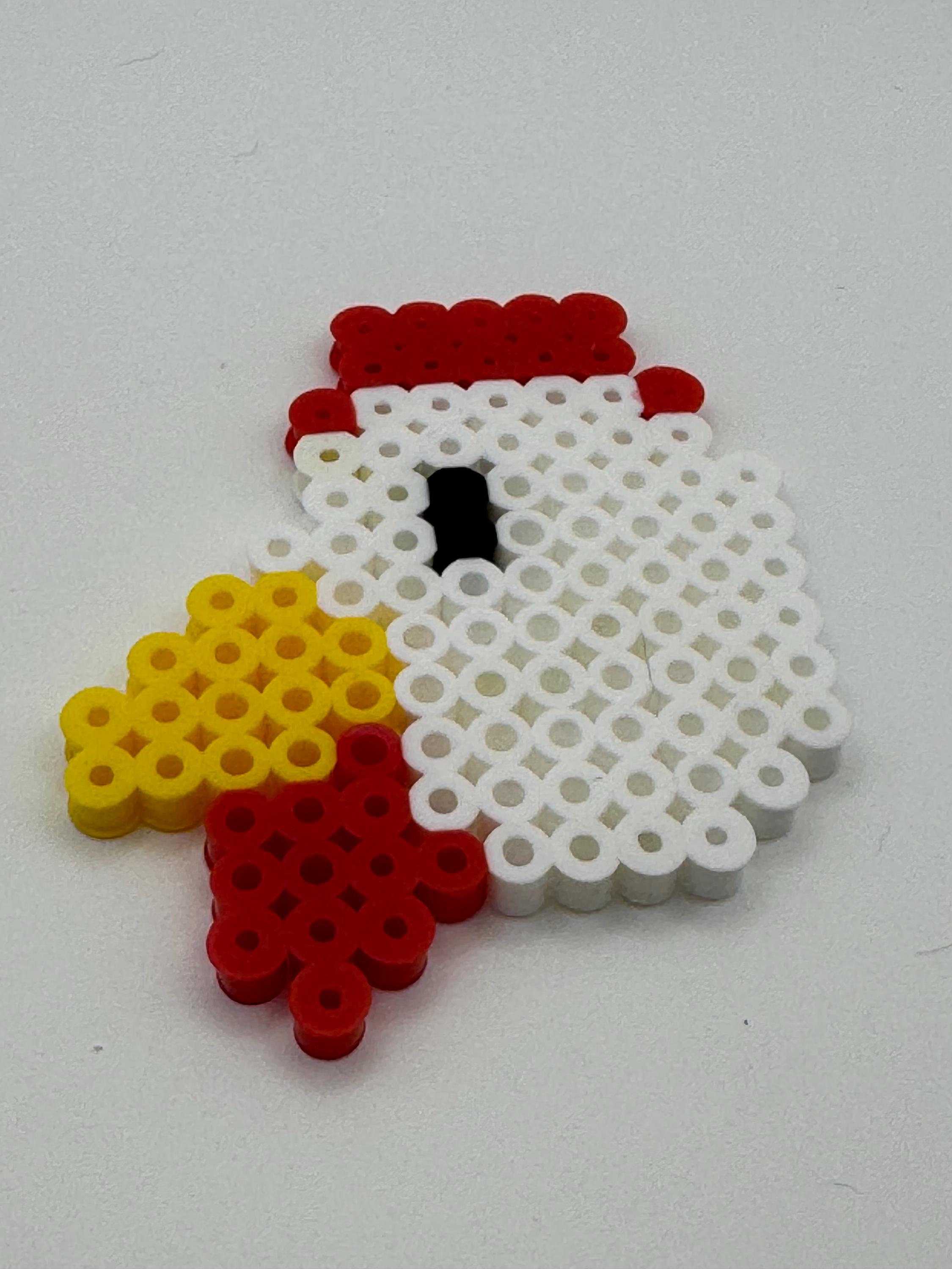 Rooster Head Perler Bead - Etsy