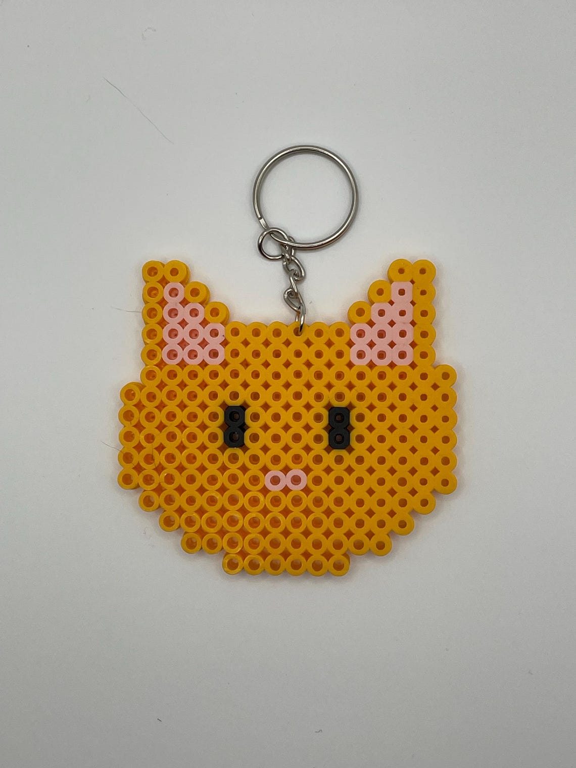 Ginger Cat Face Keychain - Etsy