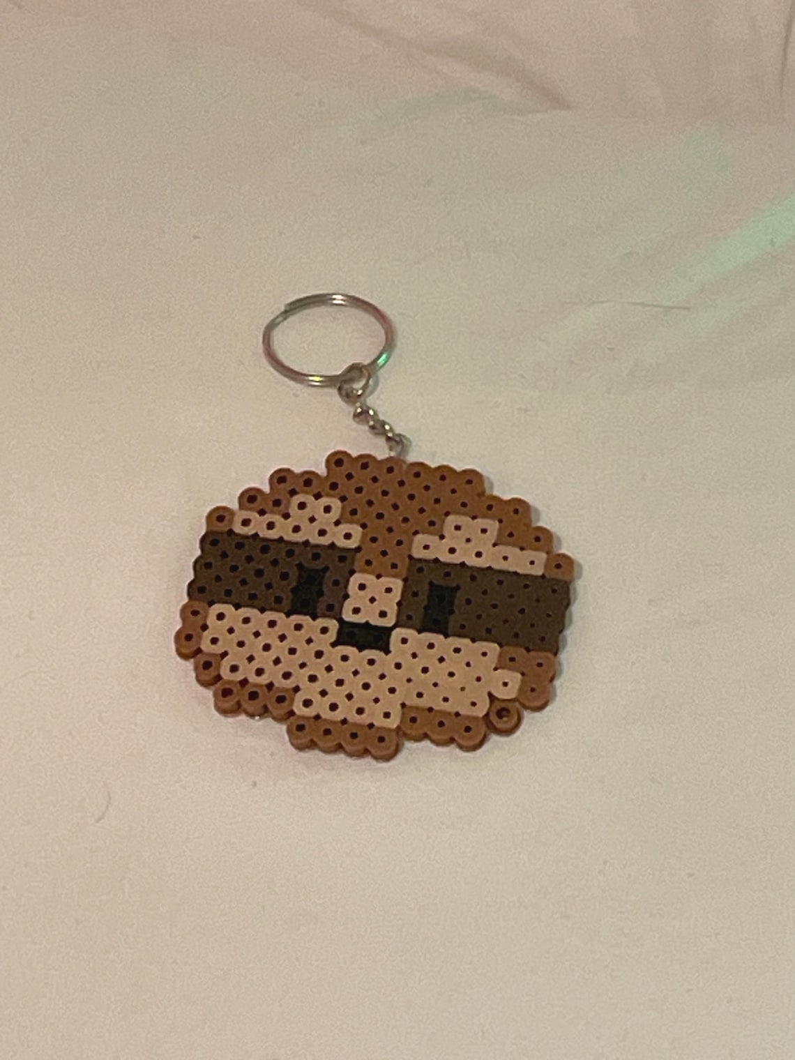 Sloth Face Perler Bead Keychain - Etsy