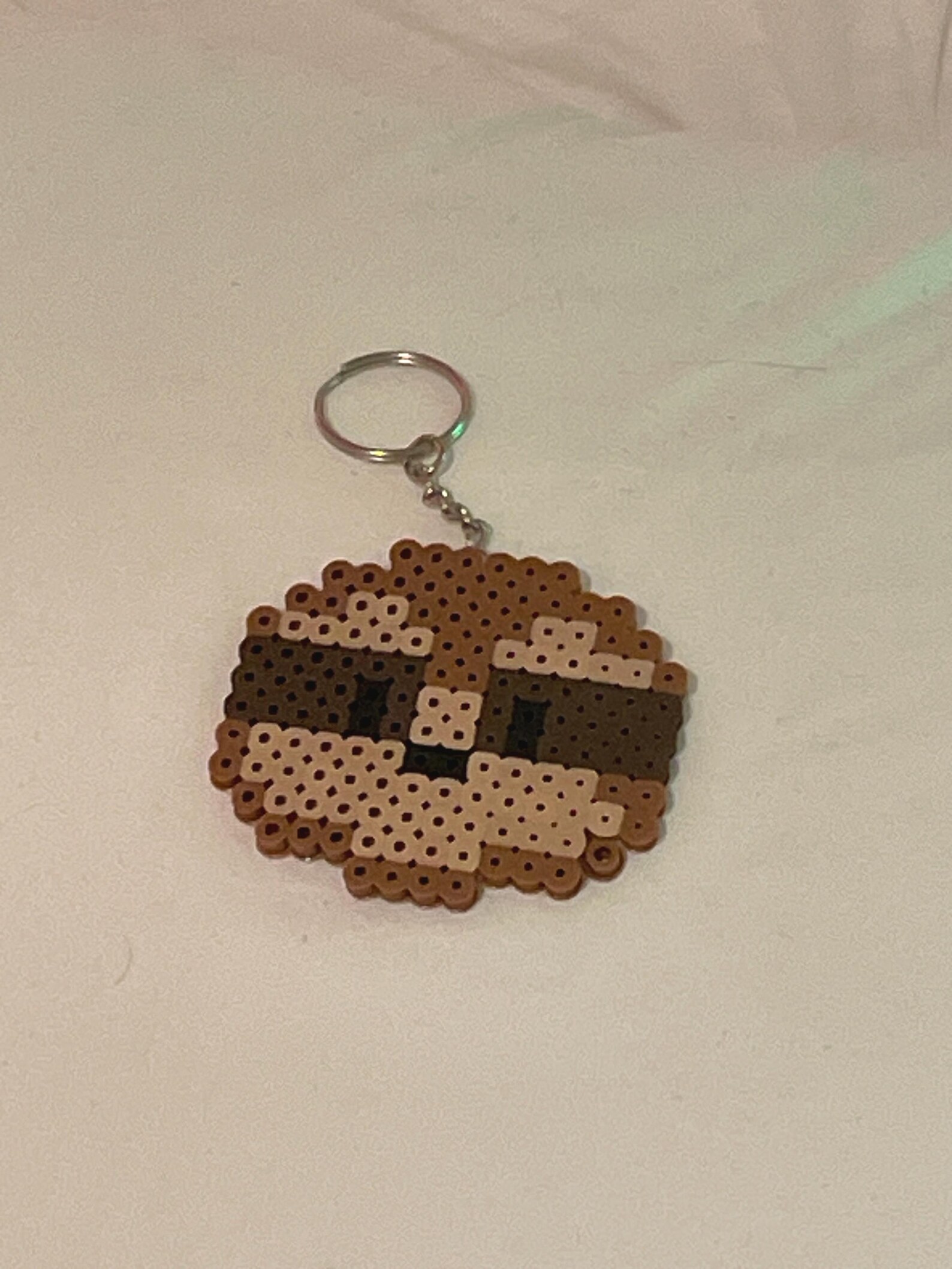 Sloth Face Perler Bead Keychain - Etsy