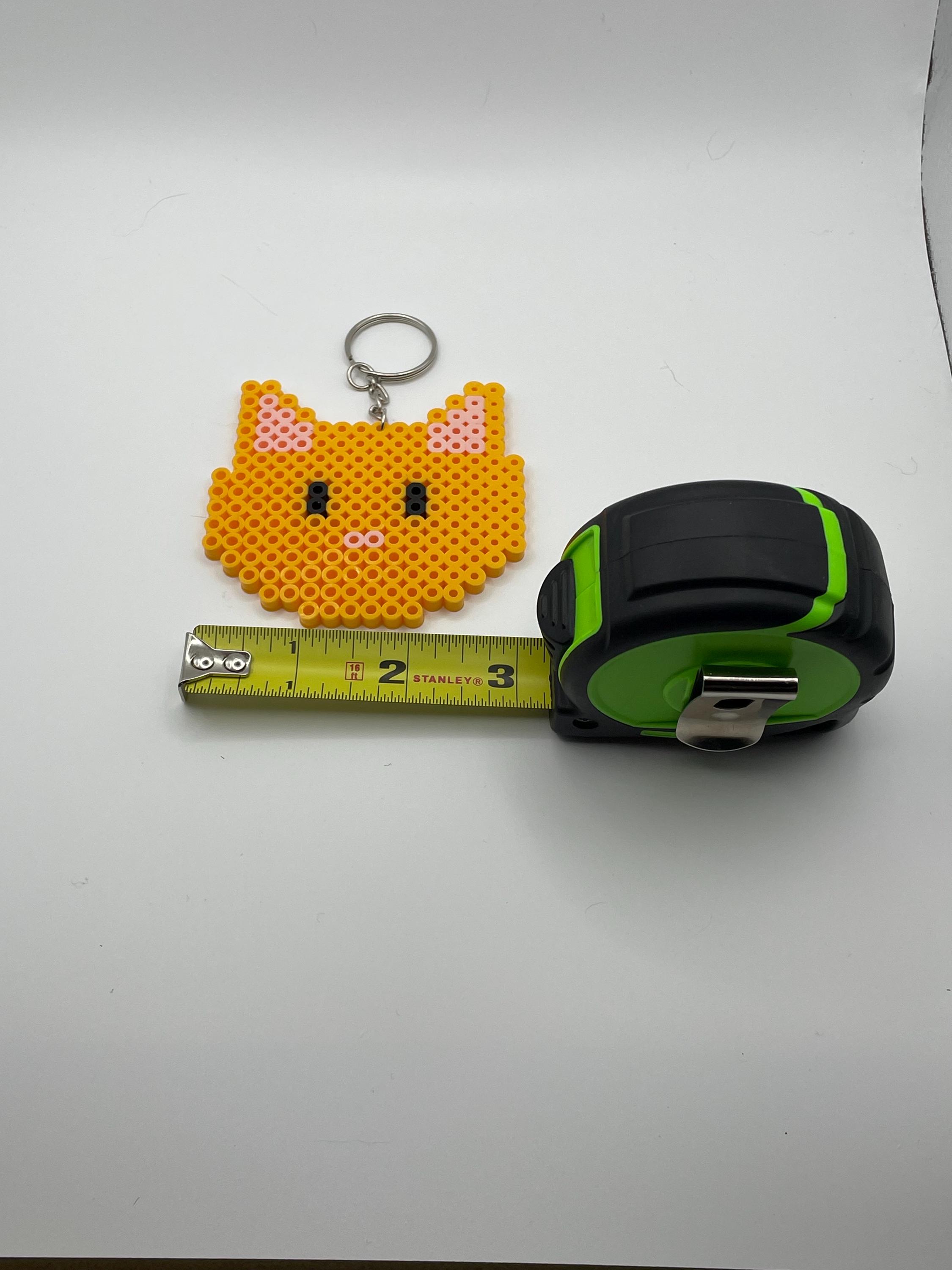 Ginger Cat Face Keychain - Etsy
