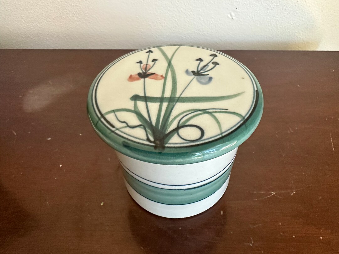 Vintage Studio Pottery Butter Bell French Style | Artist Signed Darrel ...
