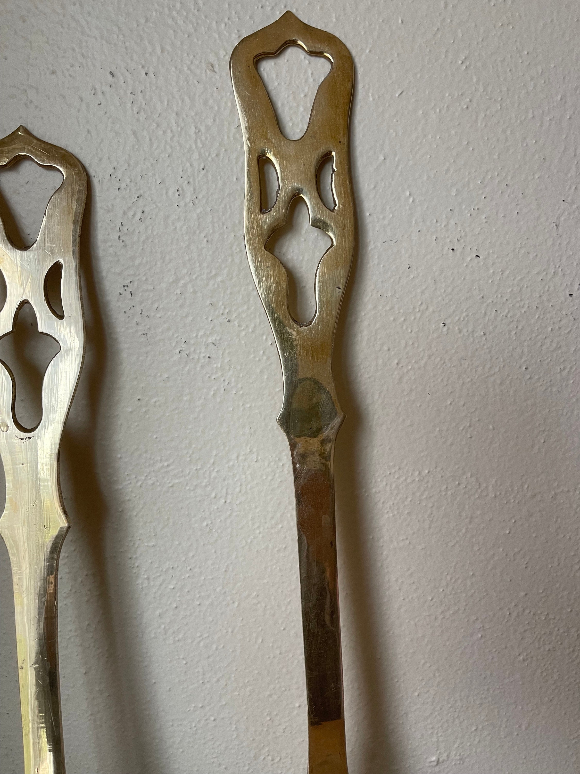 Vintage Brass Decorative Spoon Set Kitchen Wall Decor Decor - Etsy