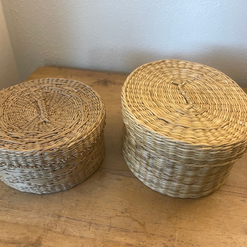 Small Basket With Lid - Etsy
