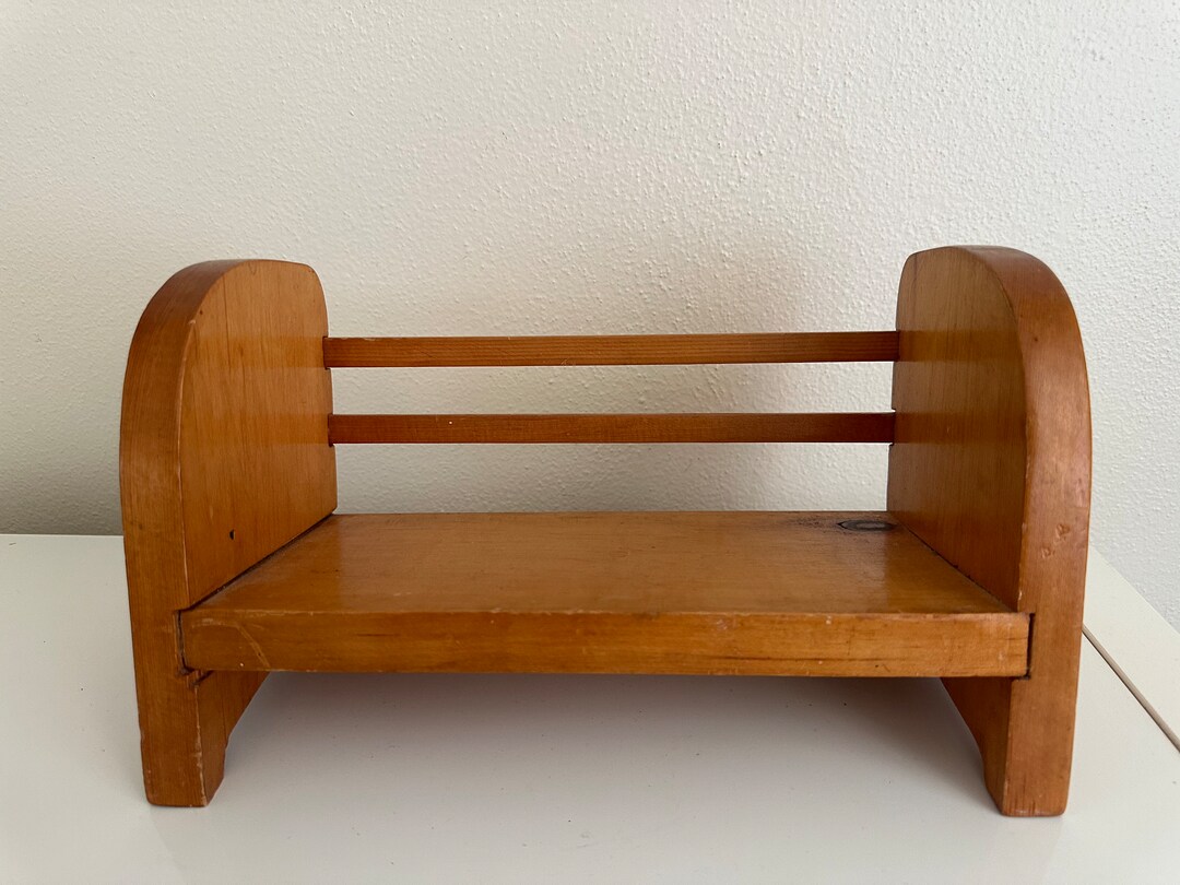 Vintage Hand Made Mini Wood Book Shelf - Etsy