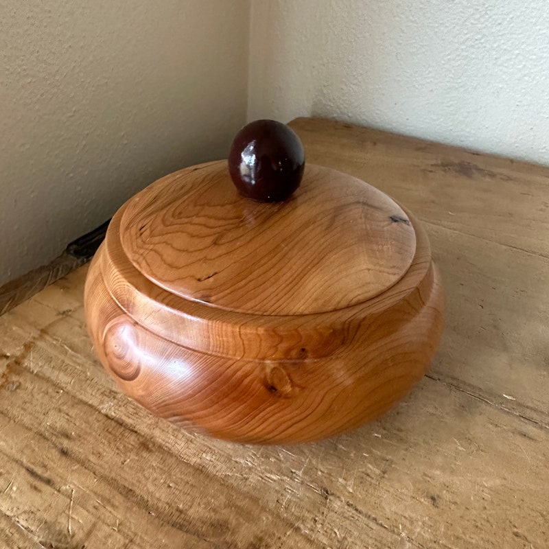 Round Wood Box - Etsy