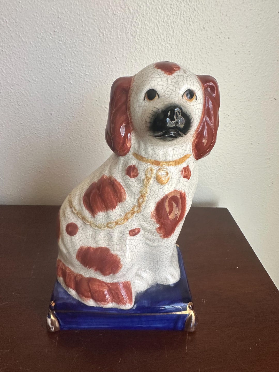 Vintage Fitz & Floyd Staffordshire Style Porcelain Spaniel Dog Figure ...