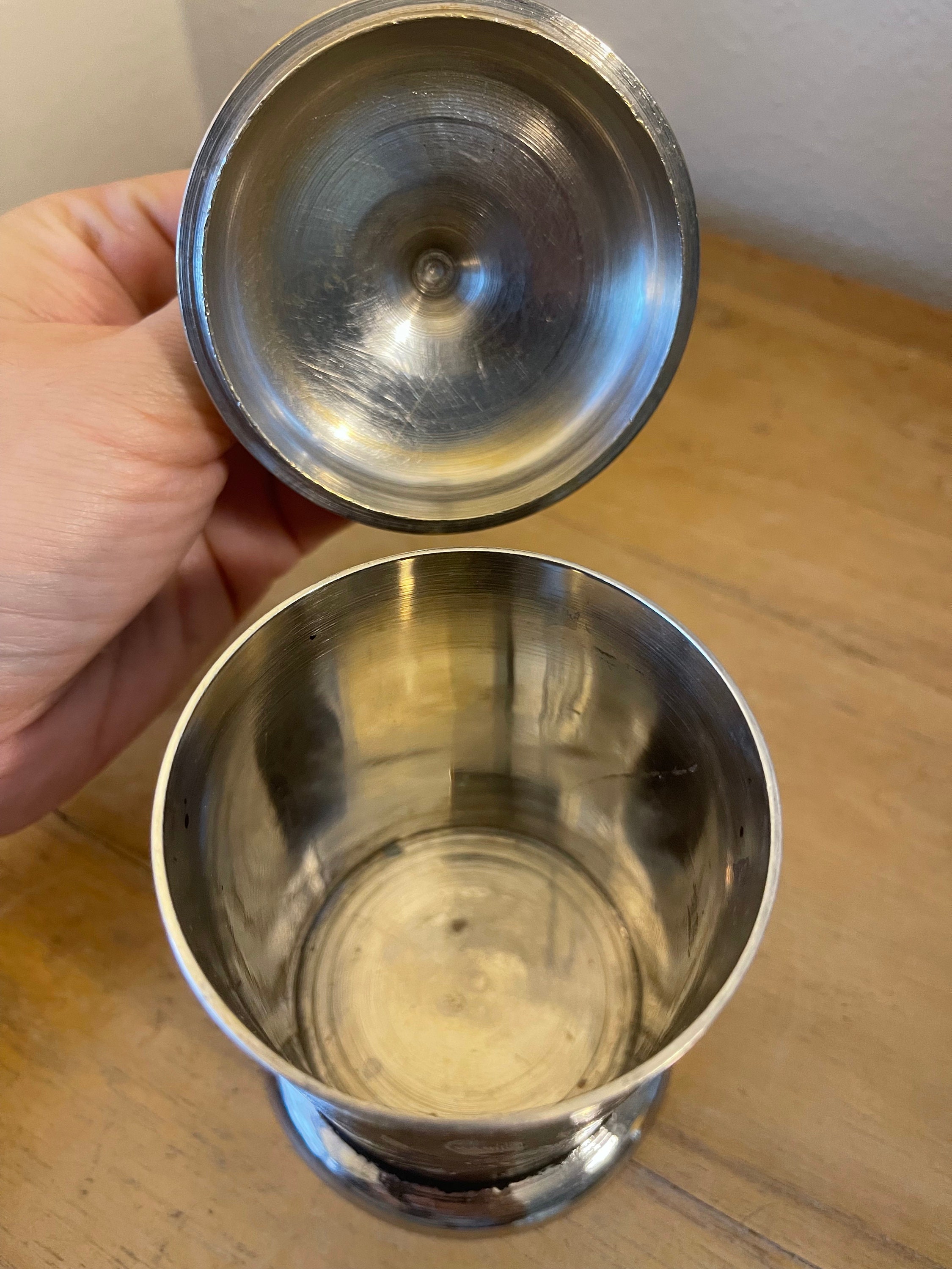 Vintage Boho Brass Round Container With Lid With Etched Floral Design ...