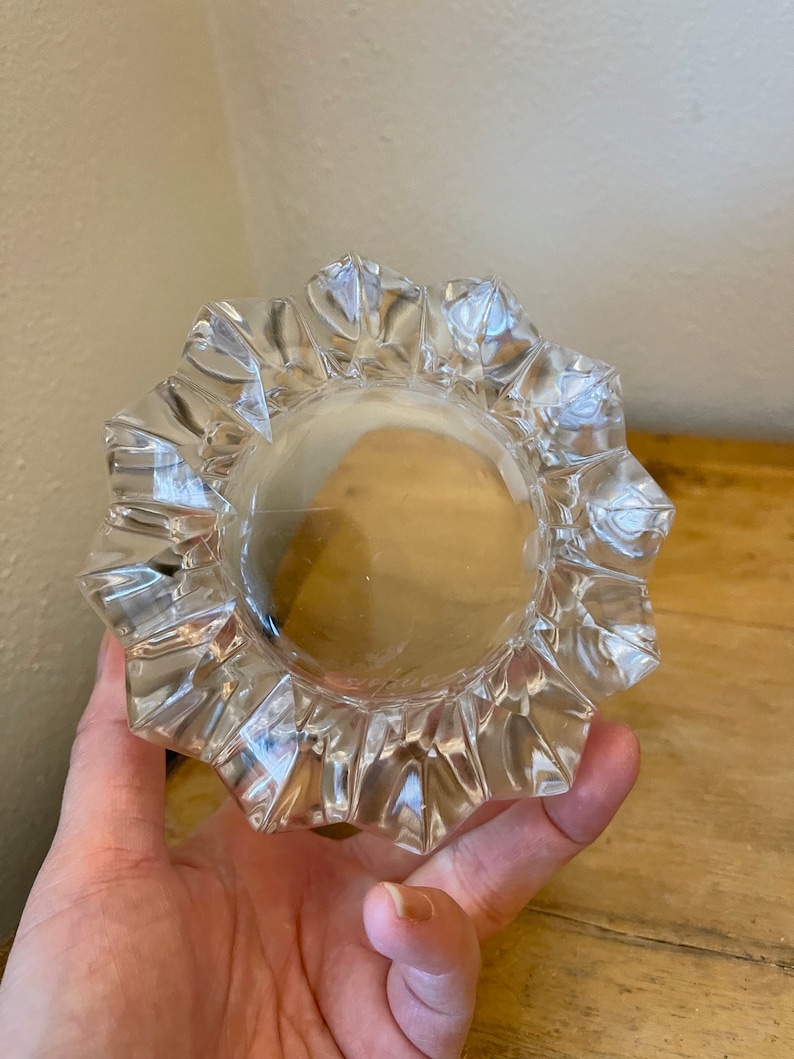 Vintage Orrefors Crystal Fleur Glass Bowl Jan Johansson | Sweden - Etsy