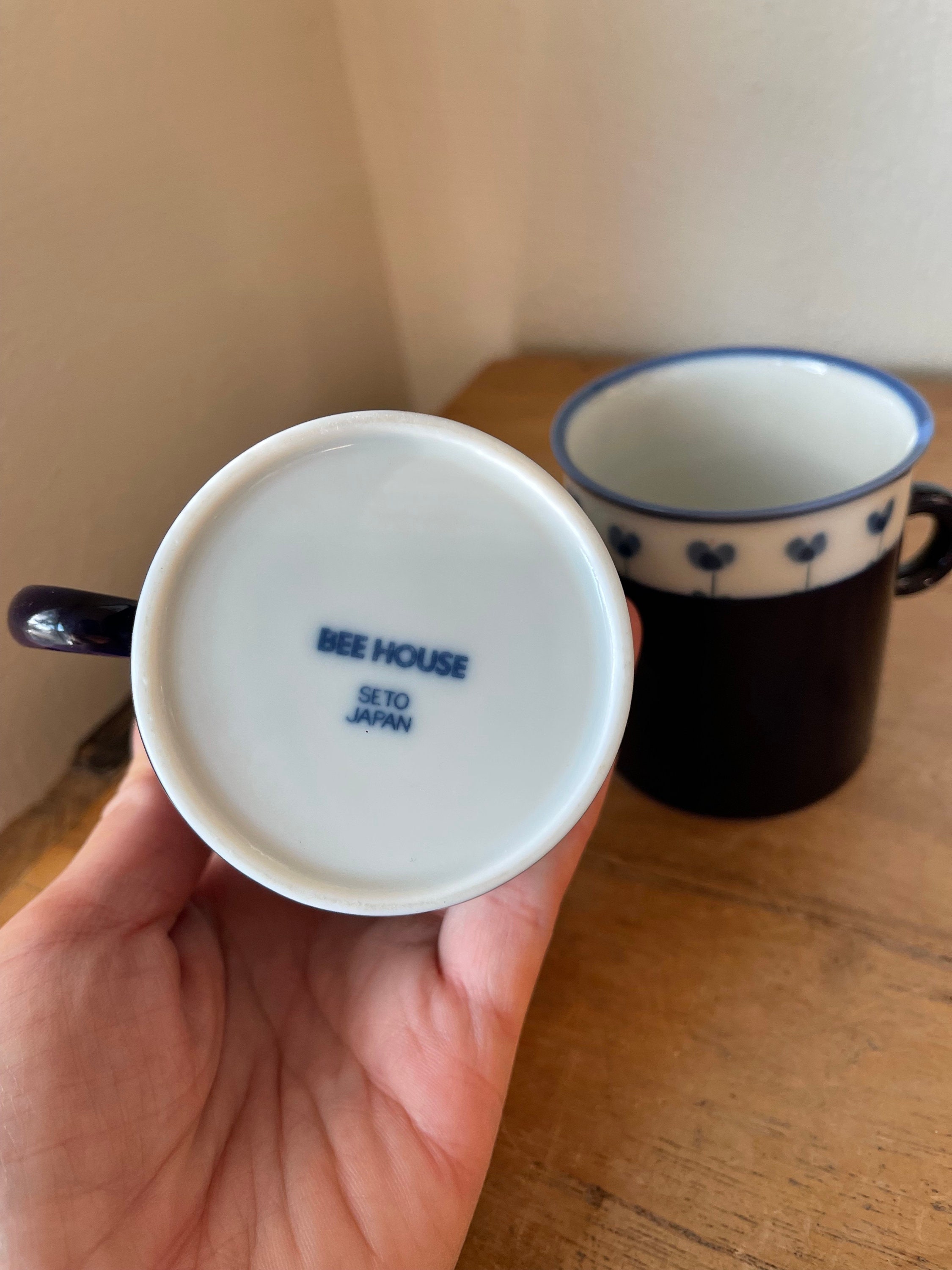 Vintage Ceramic BEE HOUSE Seto Japan Tea/coffee Cups | Set of 2 Cups - Etsy