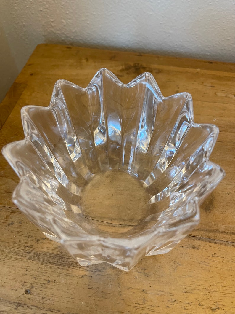 Vintage Orrefors Crystal Fleur Glass Bowl Jan Johansson | Sweden - Etsy