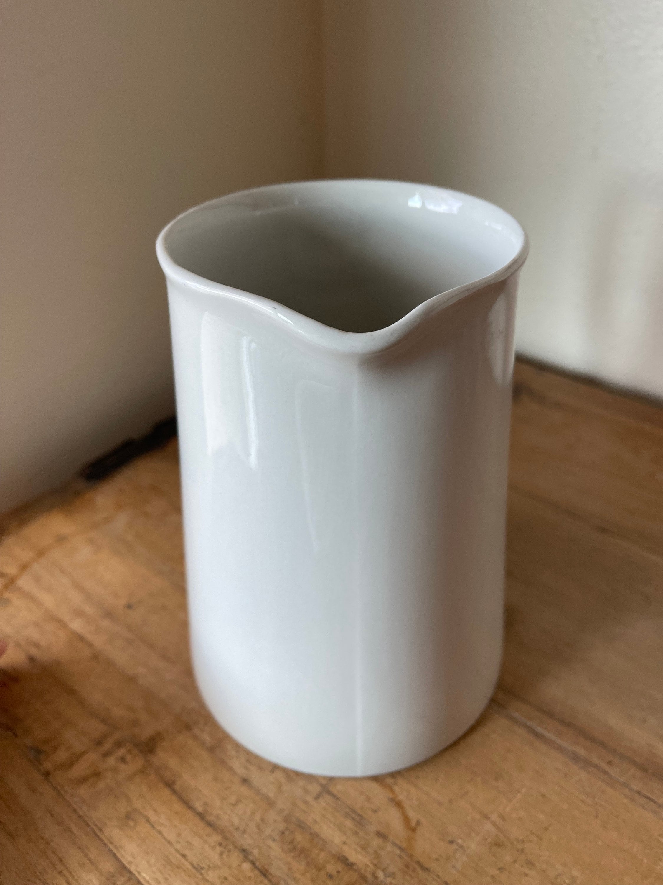 Vintage Maddock Royal Vitreous England Ironstone White Pitcher - Etsy