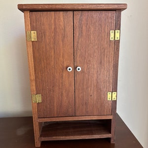 Vintage Small Wood Cabinet With Doors & Missing Drawer | Wear Present ...