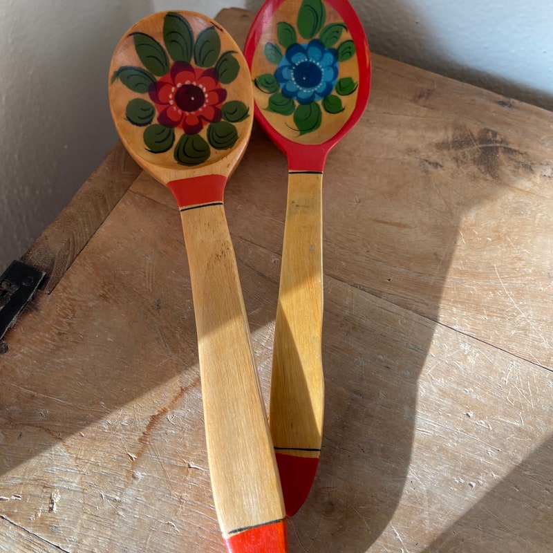 Painted Spoons - Etsy