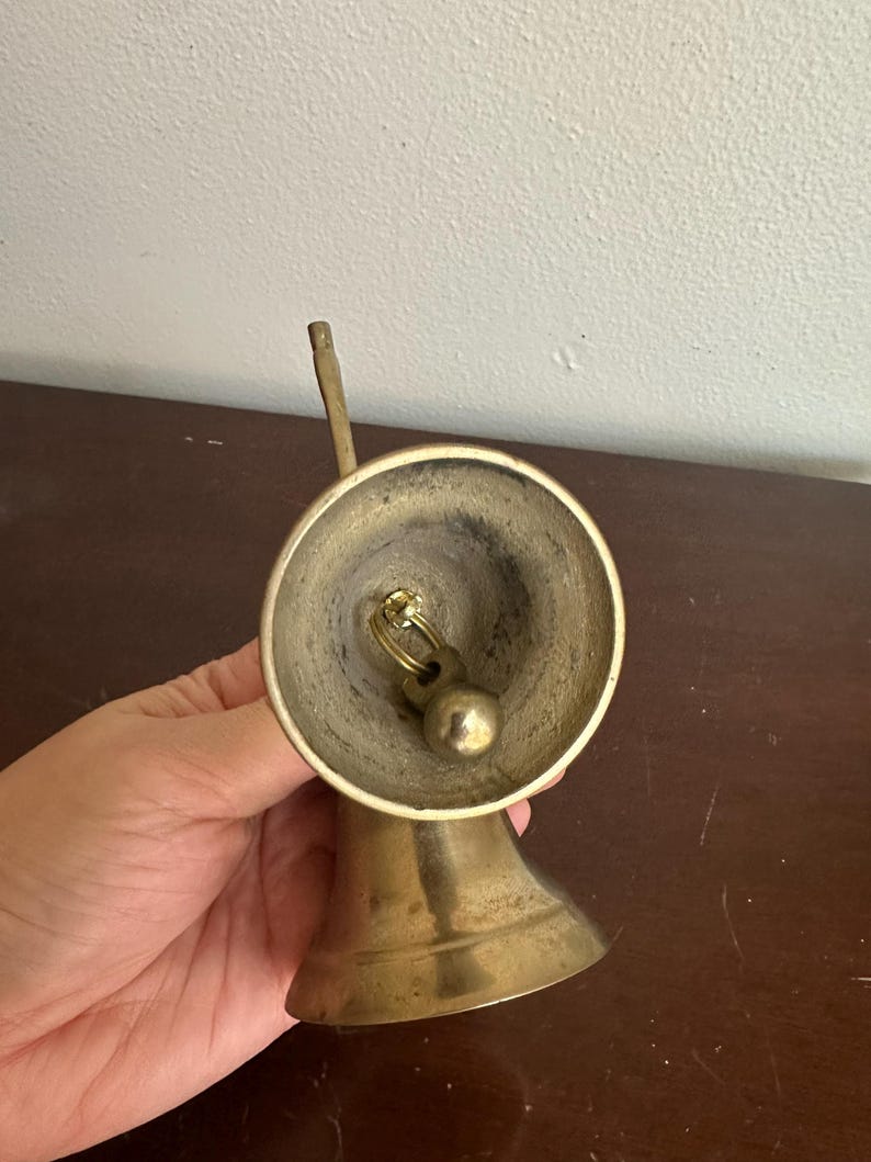 Vintage Brass English Double Bell | Christmas Holiday Seasonal Decor - Etsy