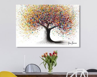 Rainbow Tree Art | Etsy