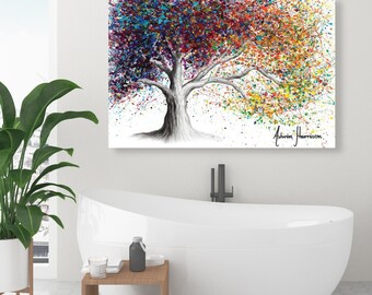 Rainbow Tree Art | Etsy