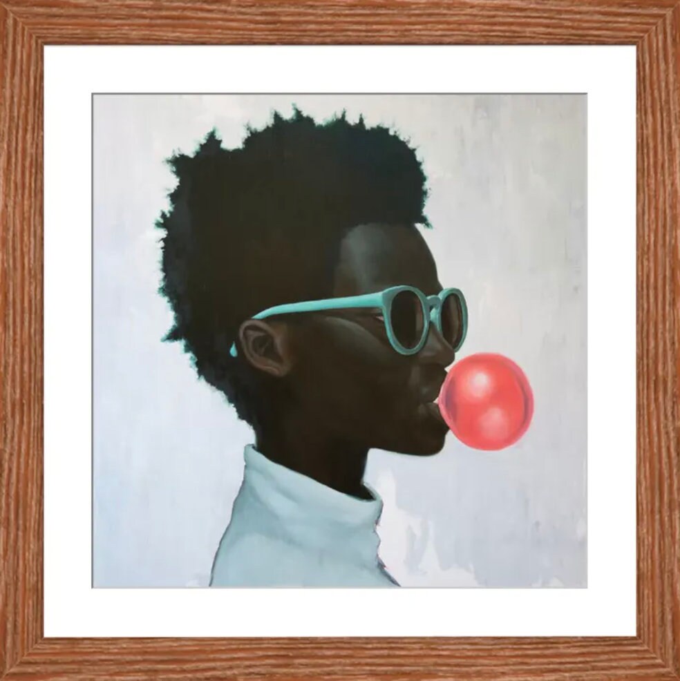 Black Art African American Art Black Boy Art Canvas Art | Etsy