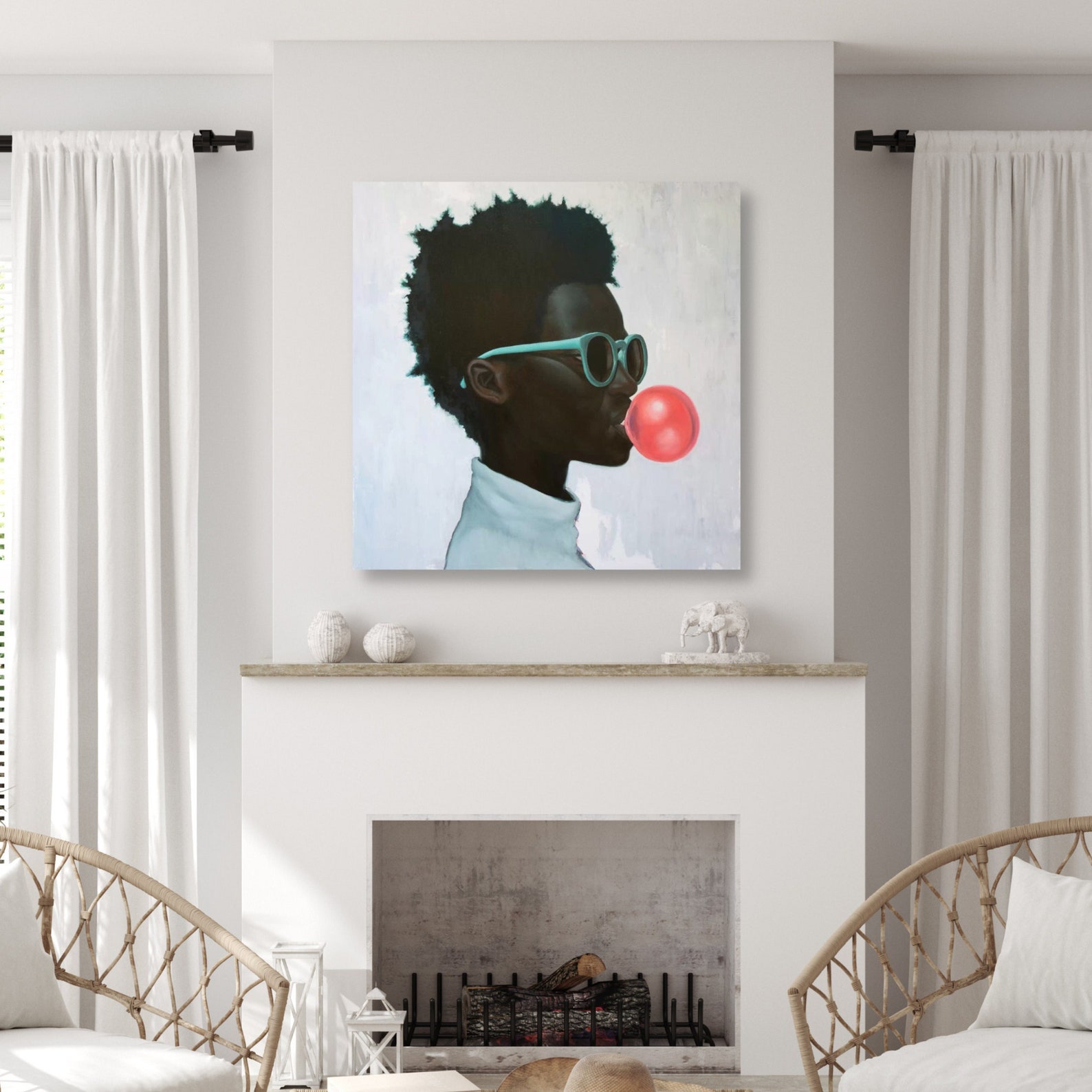 Black Art African American Art Black Boy Art Canvas Art - Etsy