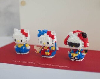 DIY Fortune Cat 3D Perler Bead Pattern Tutorial - Etsy