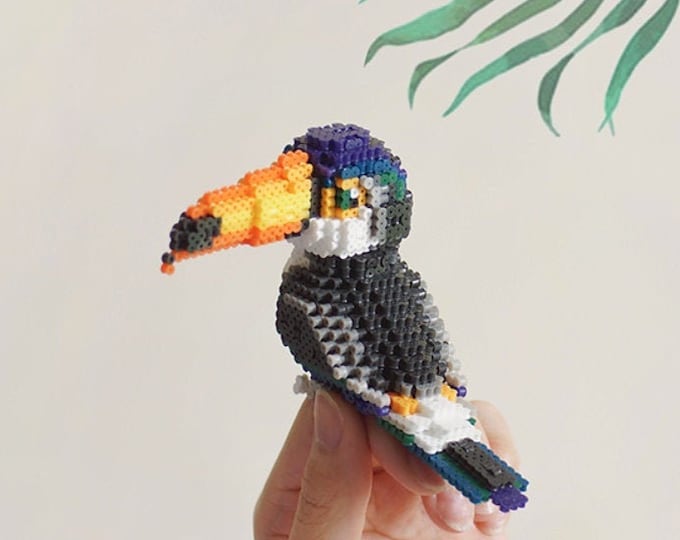 Toucan 3D Perler Bead Pattern Tutorial - Etsy