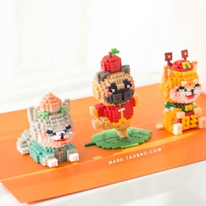 Pug With Apple 3D Perler Bead Pattern Tutorial - Etsy