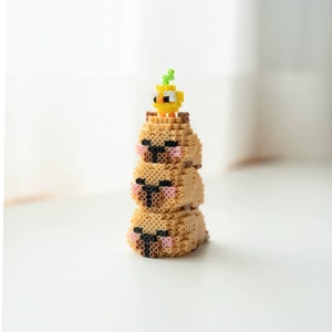 Capybara Series (set of 5) - 3D Perler Bead Pattern Tutorial - Etsy