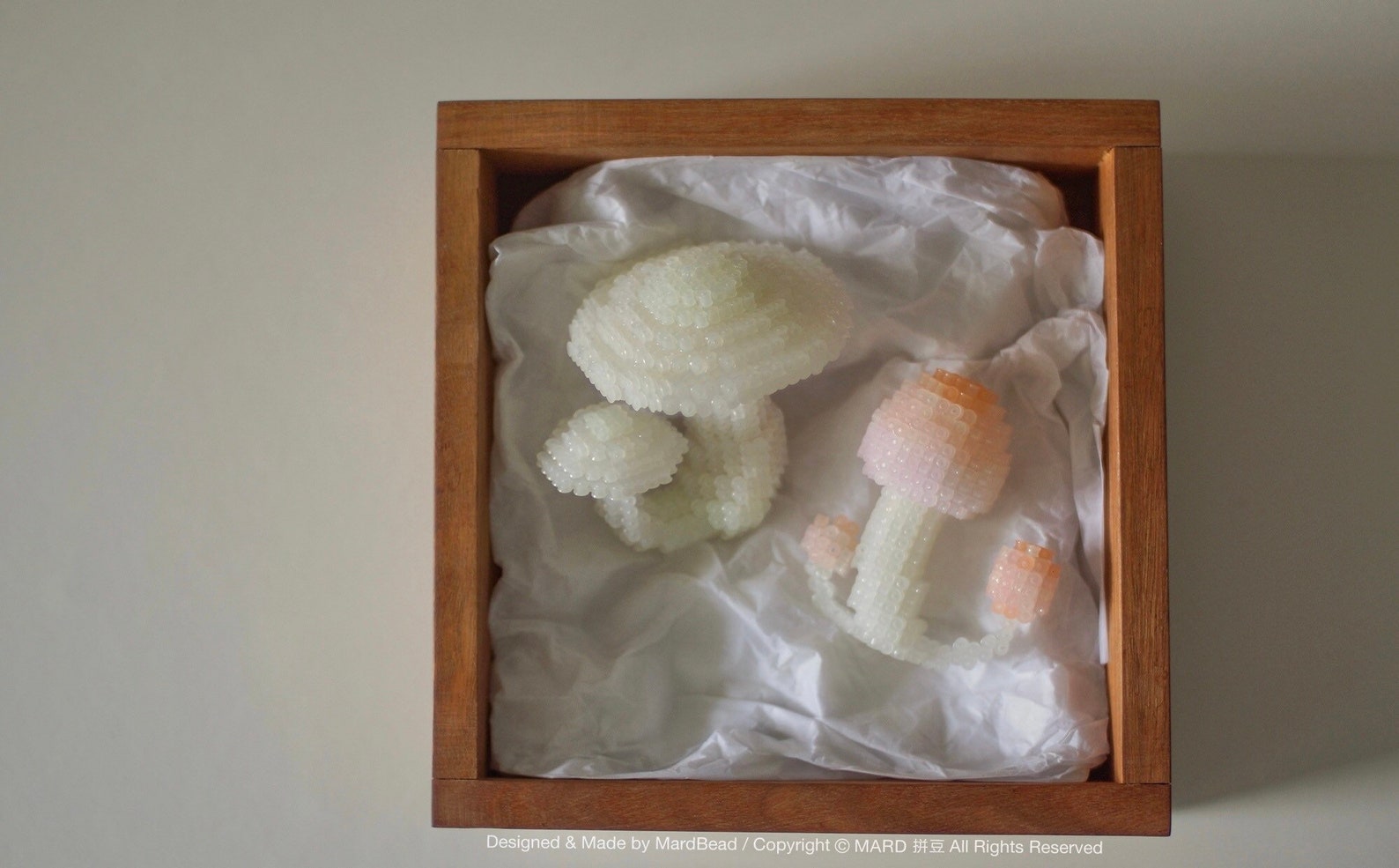DIY Color Changing Mushroom 3D Perler Bead Pattern Tutorial | Etsy