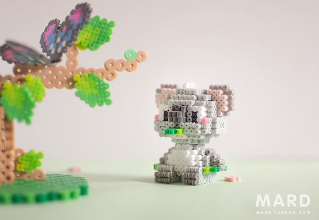 DIY Koala 3D Perler Bead Pattern Tutorial - Etsy